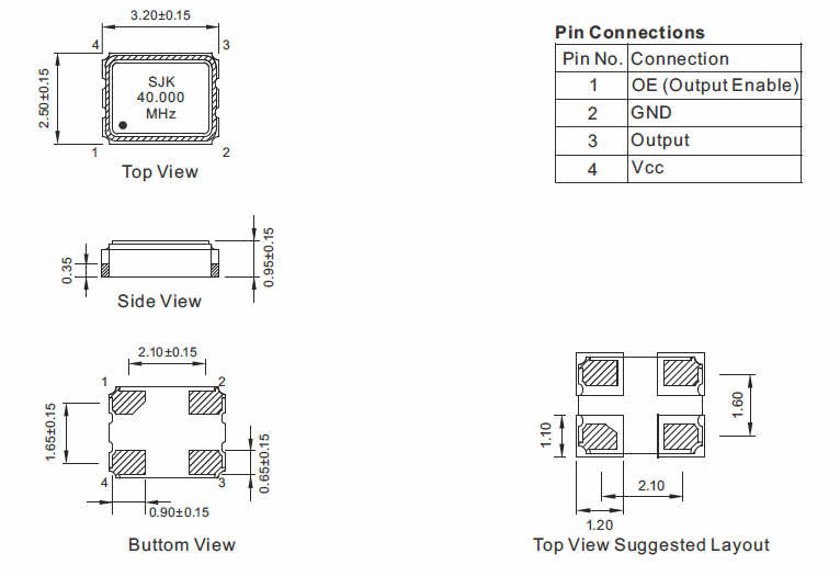 7T Series SMD 3225 TCXO-SJK TCXO